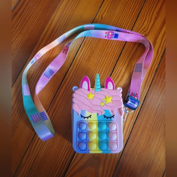 Accessories | Colorful Unicorn Popits Fidget Purse Bag Kids | Poshmark
